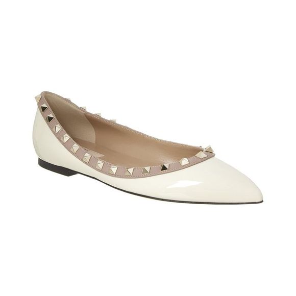 Valentino | Shoes | Valentino Rockstud Patent Flat | Poshmark